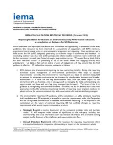 Defra Environmental Reporting: Update - EMSmastery