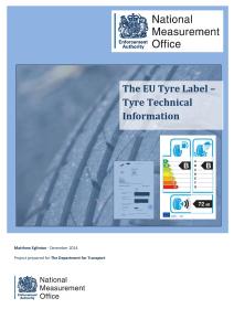 EU Tyre Label: Technical Information Assessment - EMSmastery