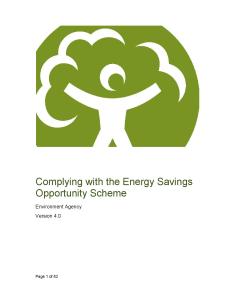 EA's "Complying with the Energy Savings Opportunity Scheme", now, at ...