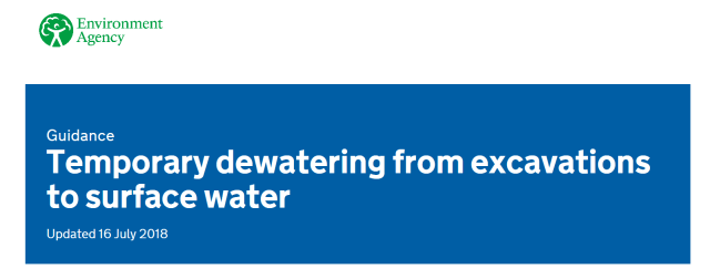 RPS: Temporary dewatering from excavations to surface water - EMSmastery